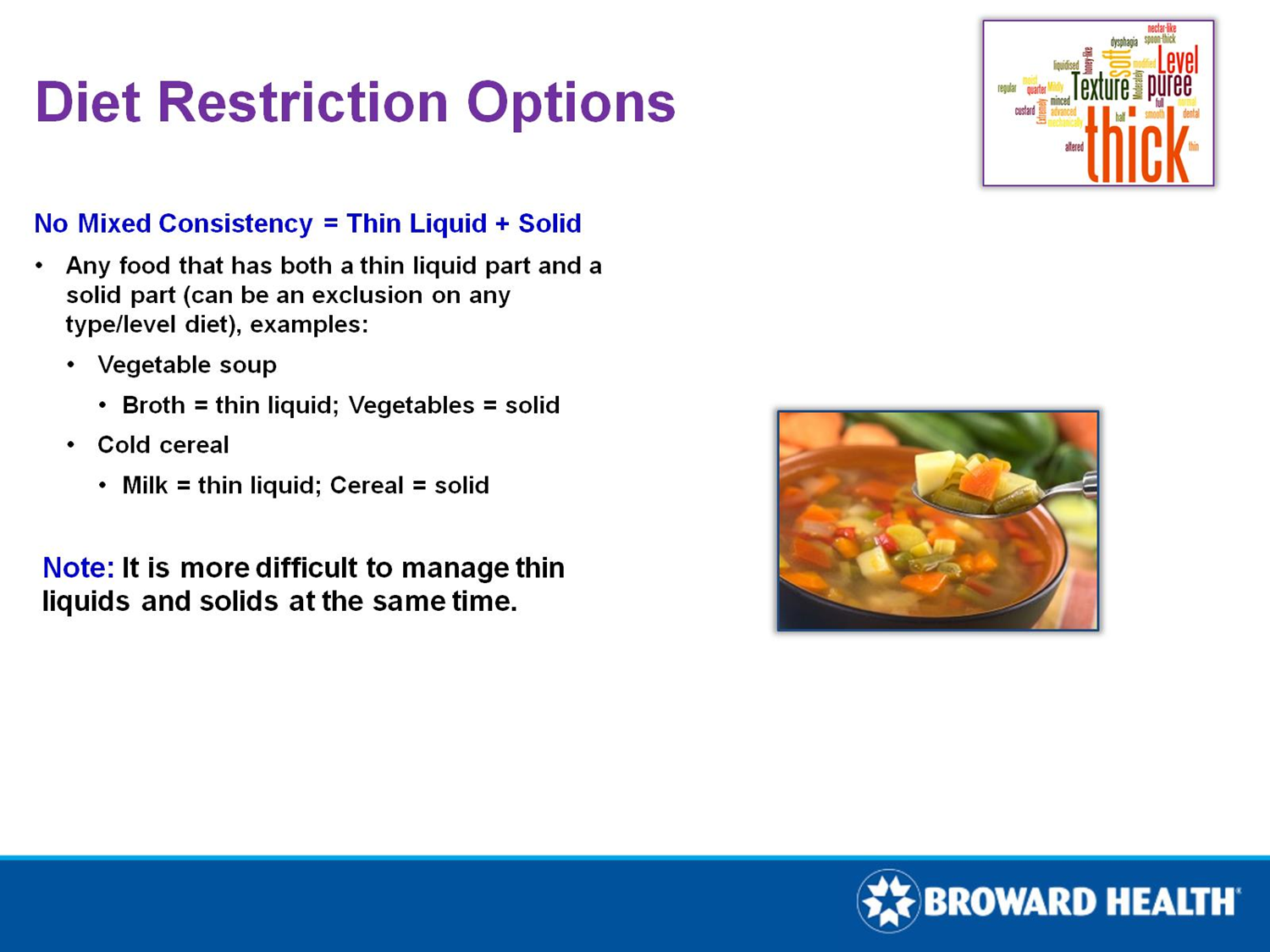Diet Restriction Options
