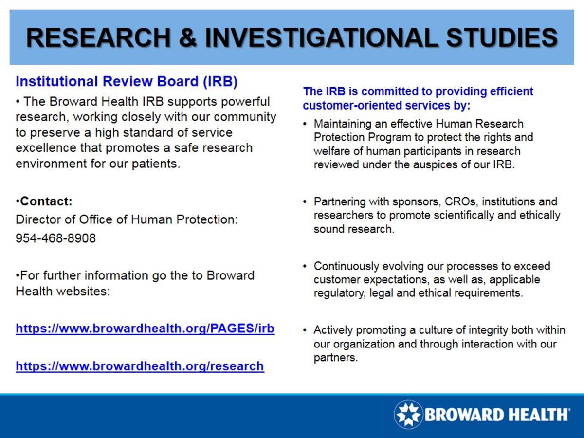 Research & Investigational Studies