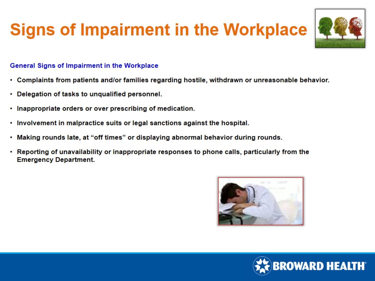 Signs of Impairment in the Workplace 4