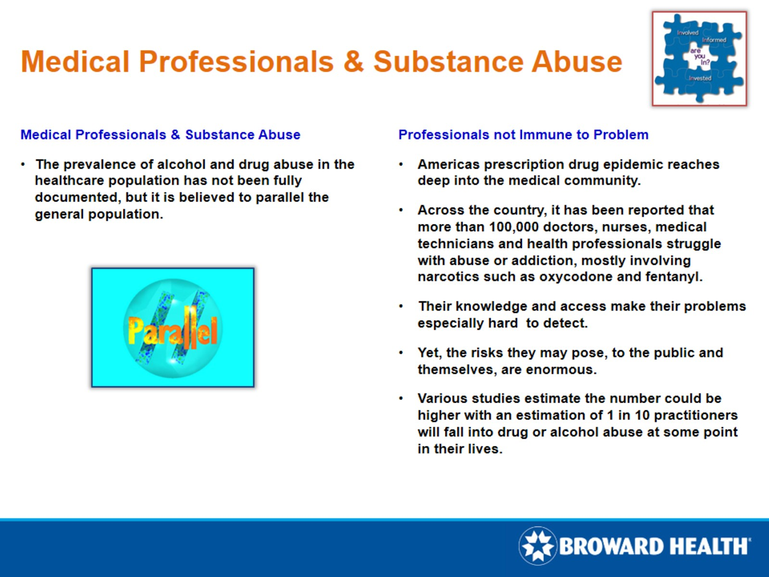 Medical Professionals & Substance Abuse 4