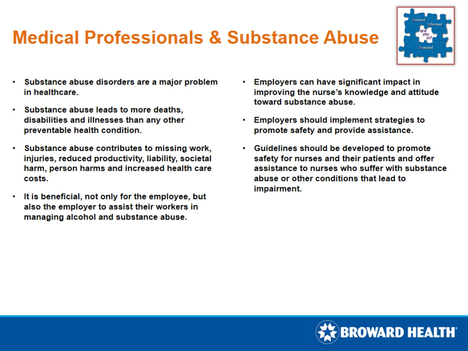 Medical Professionals & Substance Abuse 5