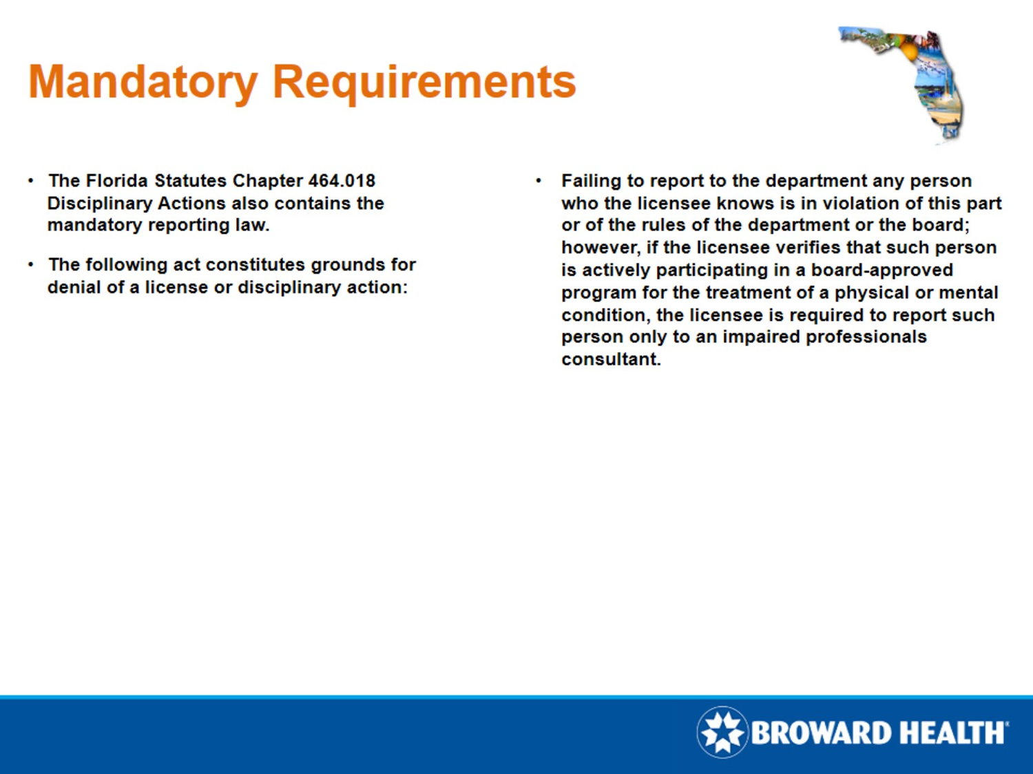 Mandatory Requirements 7