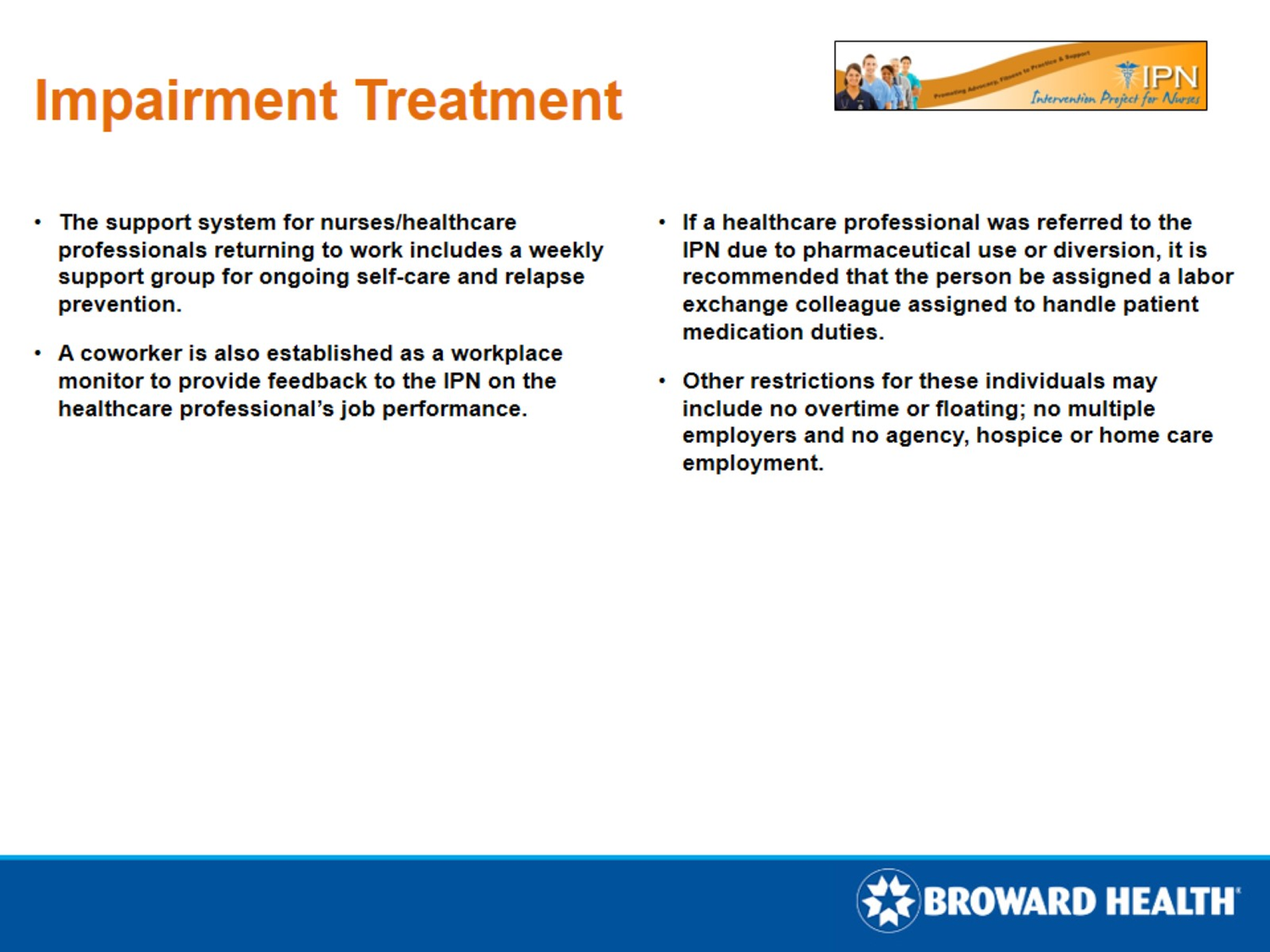 Impairment Treatment 3